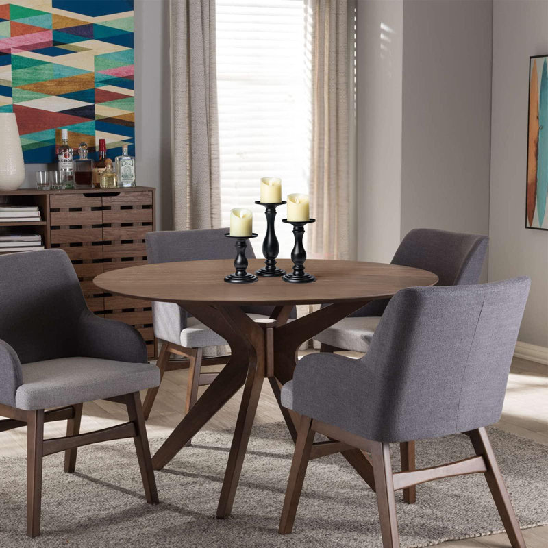 Alcott Hill® Matte Black Pillar Candle Holders Set (3 pcs) | Wayfair